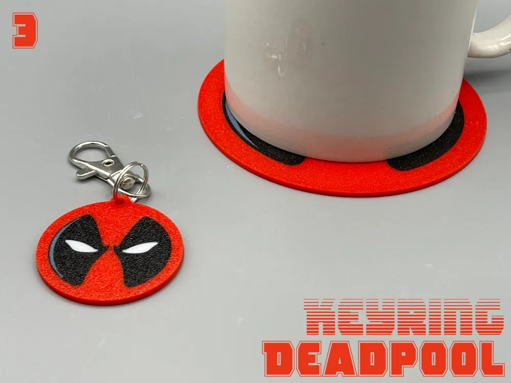 Deadpool Keyring [Style 3] by MalcTheOracle - MakerWorld