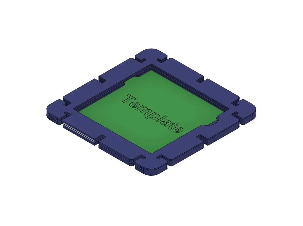 Shooting target frame for 3 inch reactive sticker by Malx - MakerWorld