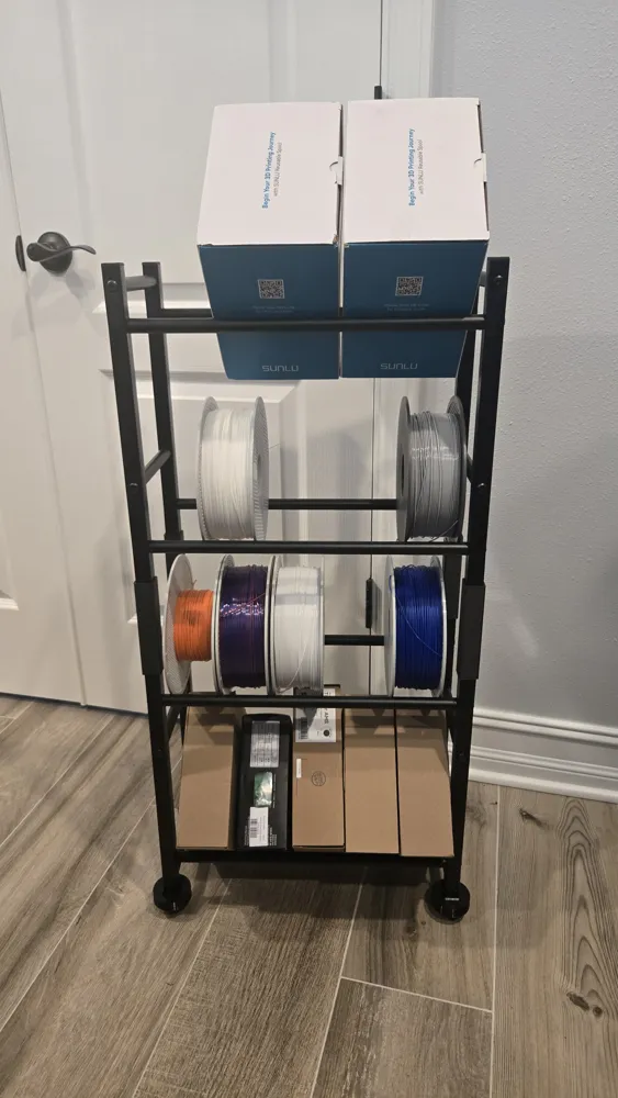 Wheels/Connectors: Modular Filament Spool Storage - Free 3D Print Model ...