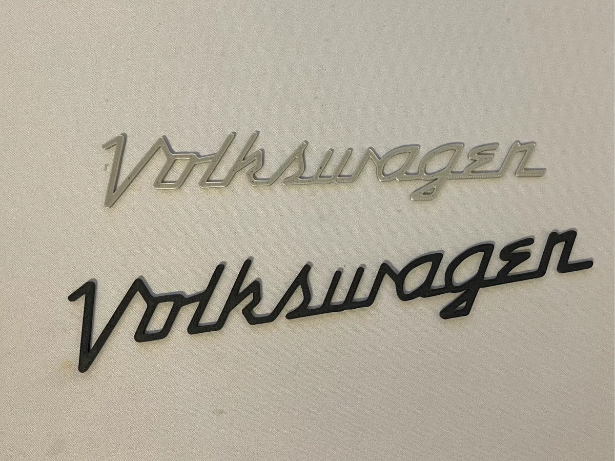 Volkswagen Vintage Script/Letter - Free 3D Print Model - MakerWorld