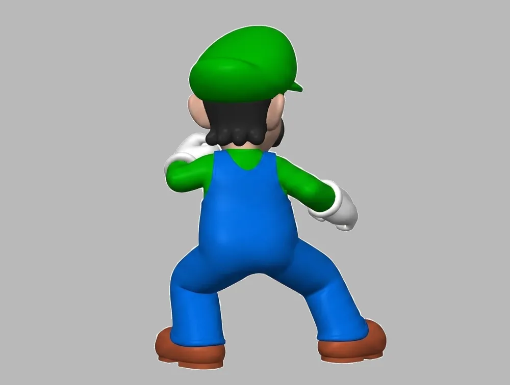 Luigi- Super Mario Movie (No AMS) - Free 3D Print Model - MakerWorld