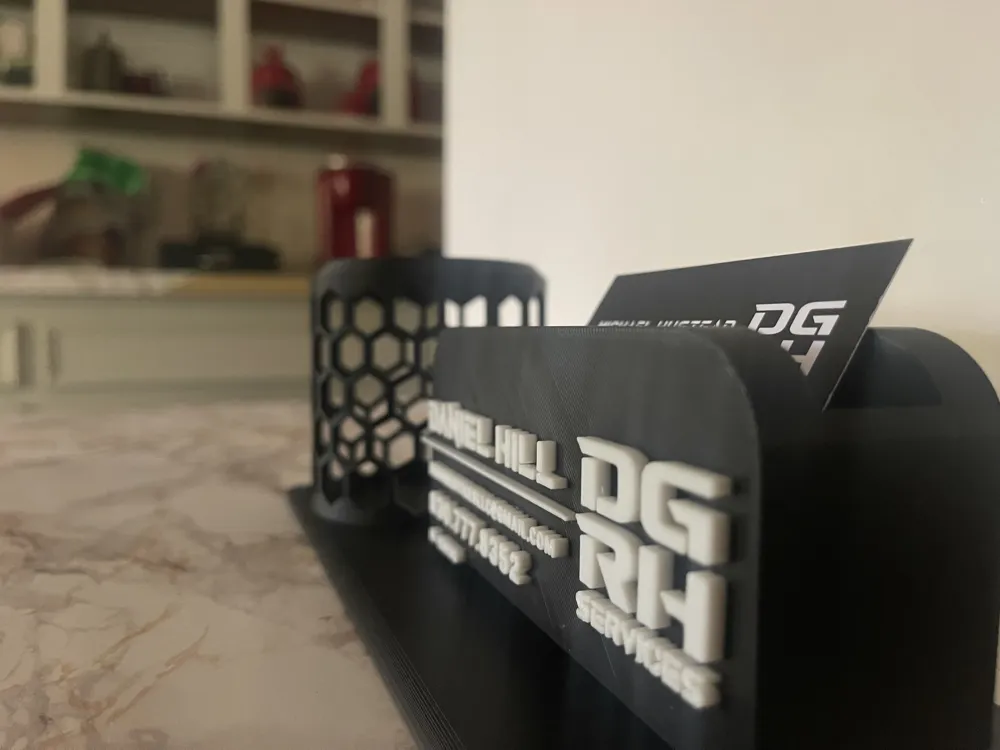 DGRH Desk top business card Holder with basket by MHustead MakerWorld ...