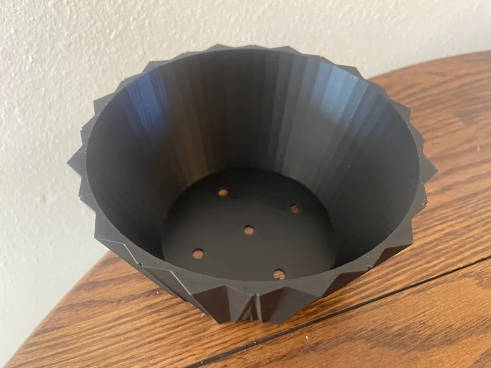 Angled Flower Pot With Holes by AT Industries - MakerWorld