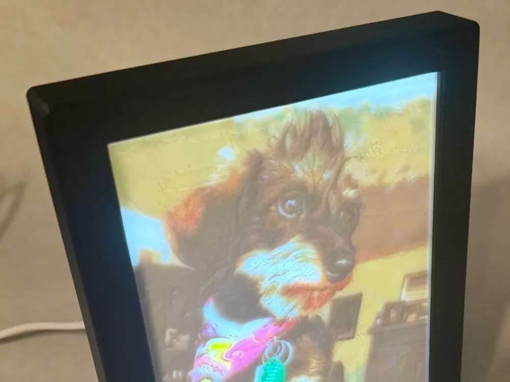 Lithophane Frame for Bambu CMYK LED board - Free 3D Print Model ...