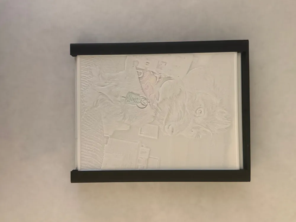 Lithophane Frame for Bambu CMYK LED board - Free 3D Print Model ...