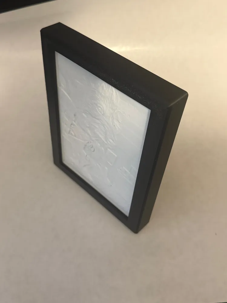 Lithophane Frame for Bambu CMYK LED board - Free 3D Print Model ...
