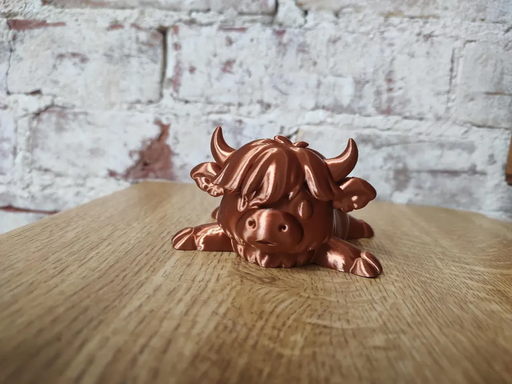 Highland Cow Articulated Flexi Fidget by Printcess_Layer MakerWorld ...