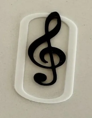 Music Paperclip Bookmark - Treble Clef by Oren - MakerWorld