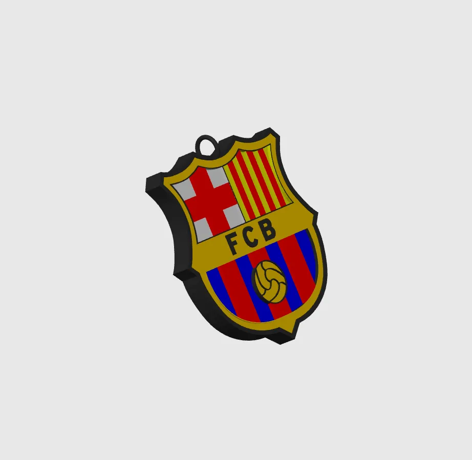 Barcelona FC keychain by Mcolasuonno - MakerWorld