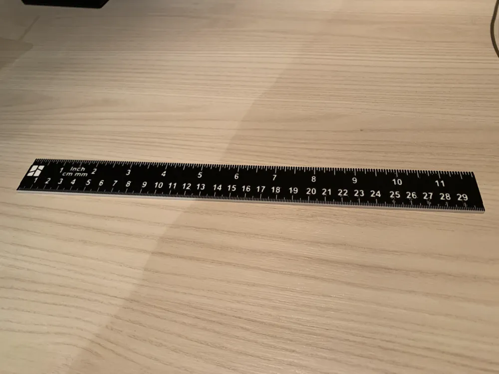Dual Unit Ruler Metric and Inch 220mm and 300mm LG by 3D Print Masters ...