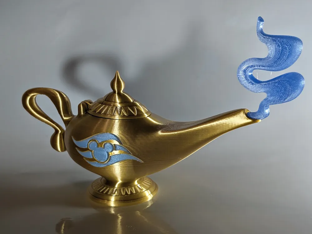 Disney Wish, Wishing Lamp - Free 3D Print Model - MakerWorld