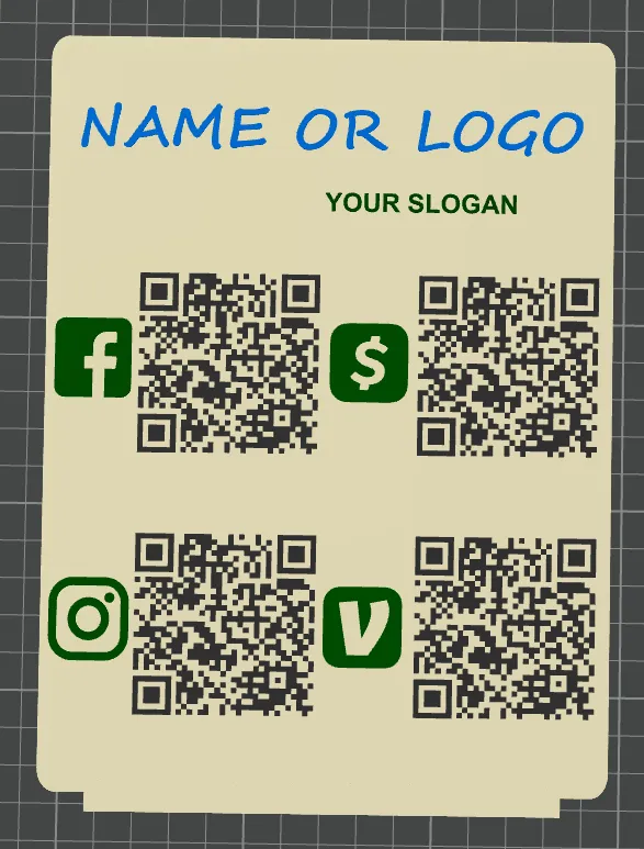 Small Business Follow Us + QRcode CUSTOMIZE IT! by Juanito MakerWorld ...