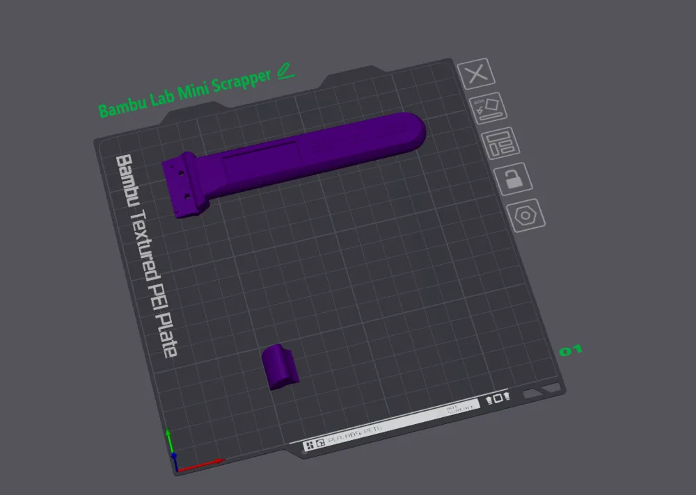 Bambu Scraper - short grip version Remixed by Garaszeli MakerWorld ...