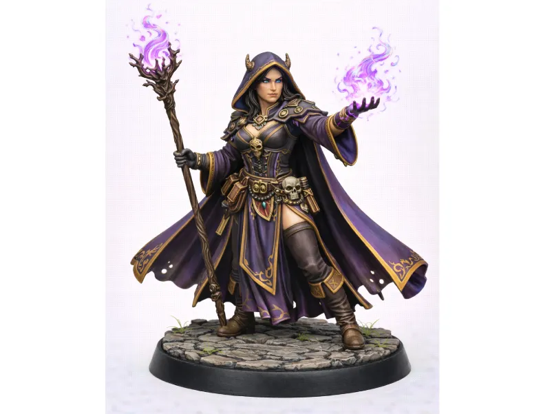 Female Human Warlock - Free 3D Print Model - MakerWorld