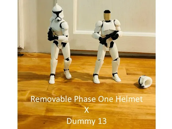 Removeable Phase One Clone Helmet X Dummy 13 Remixed by Ben MakerWorld ...