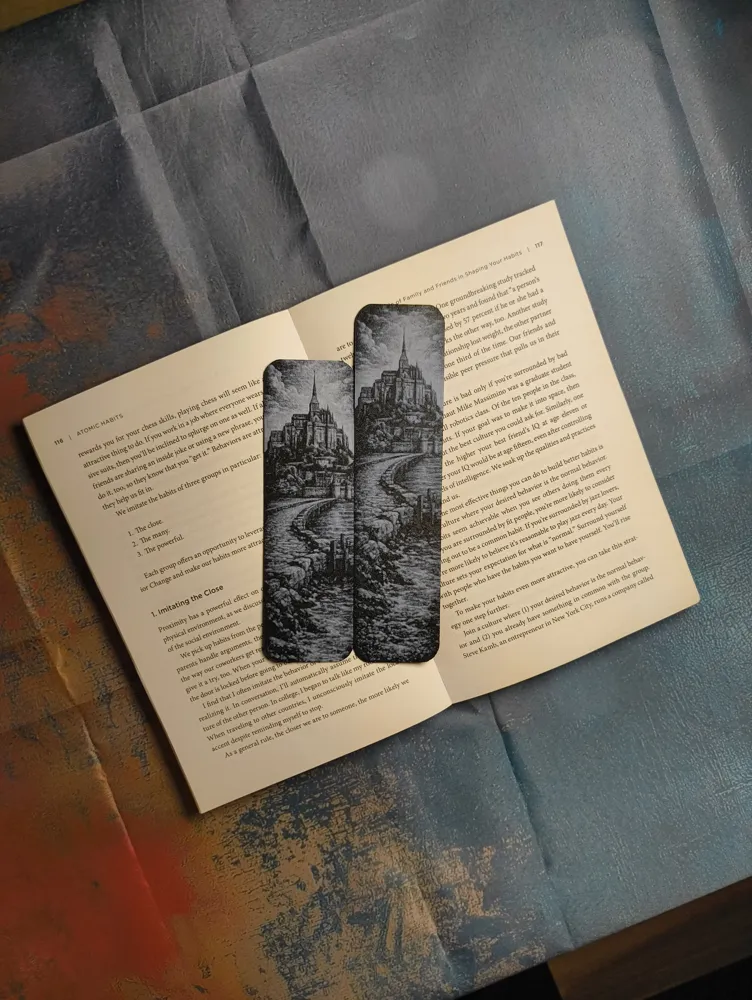 Mont-Saint-Michel Bookmark - Free 3D Print Model - MakerWorld