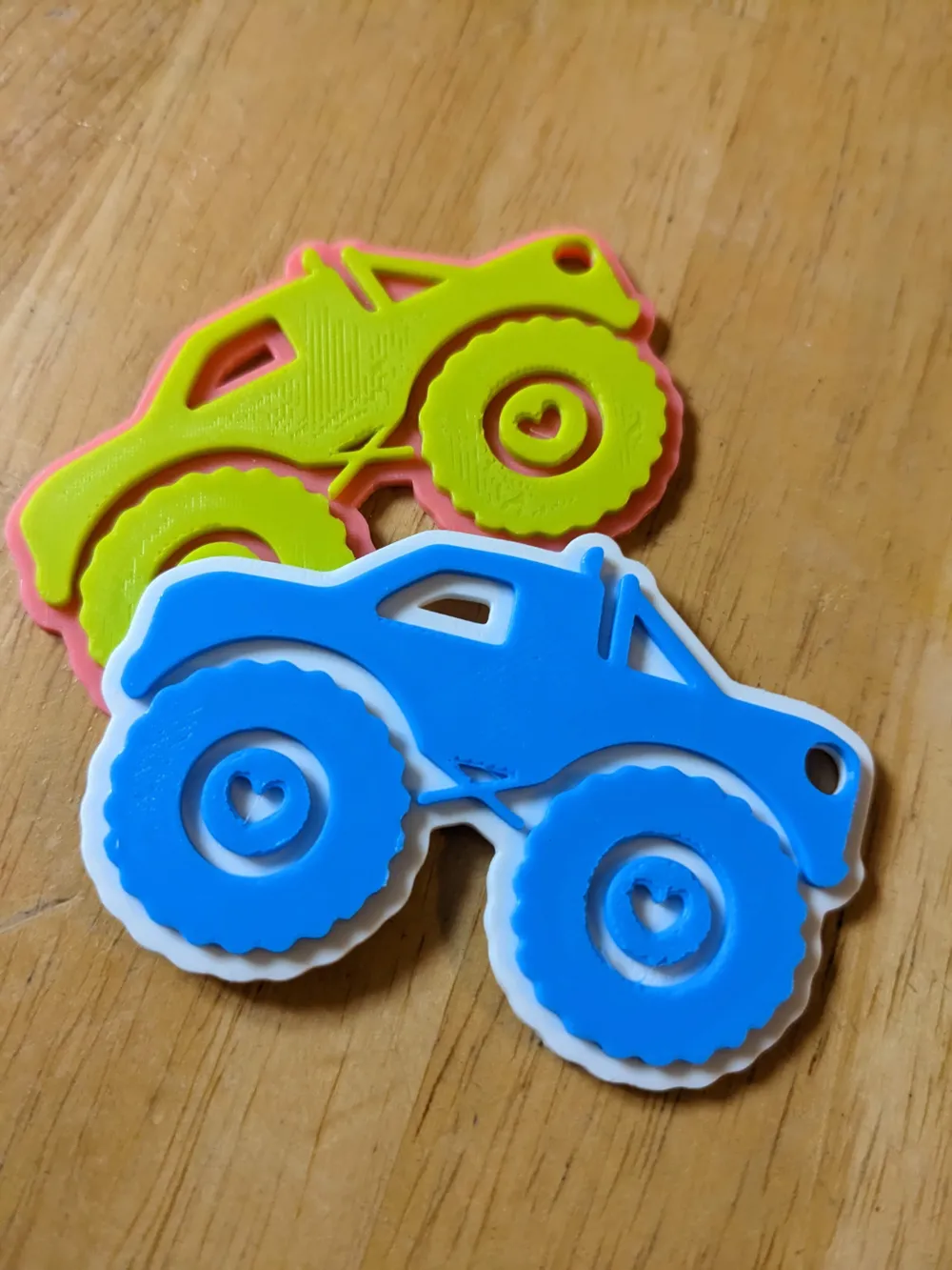 Valentine's Monster Truck Keychain by The3DPrintMama MakerWorld ...