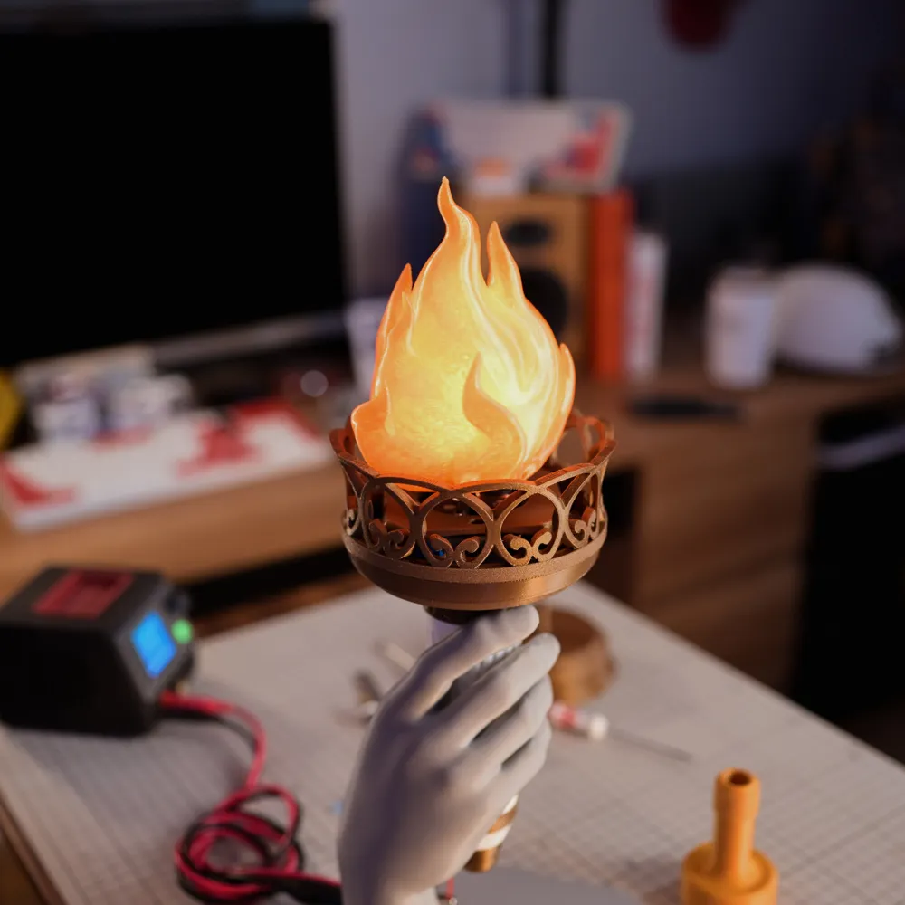LIBERTY TORCH - Magnetic Levitation - Free 3D Print Model - MakerWorld