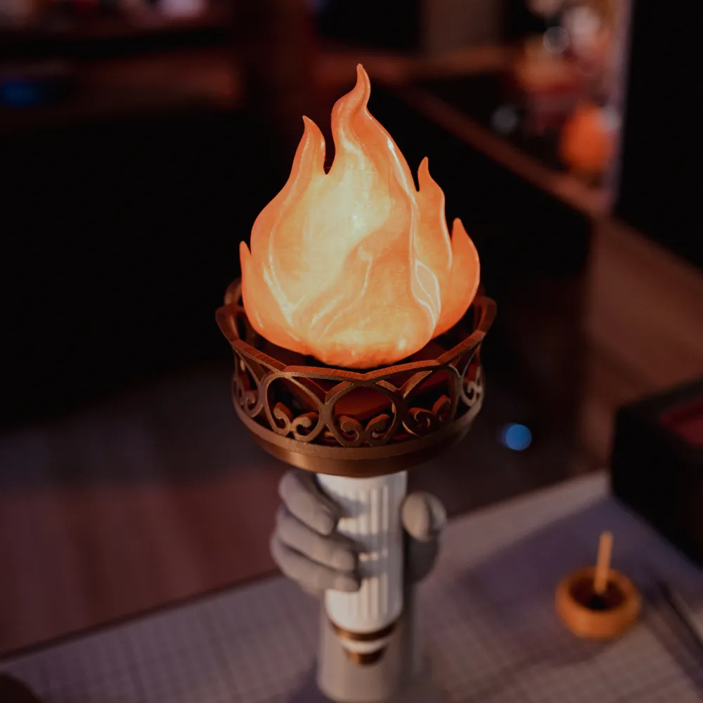 LIBERTY TORCH - Magnetic Levitation - Free 3D Print Model - MakerWorld
