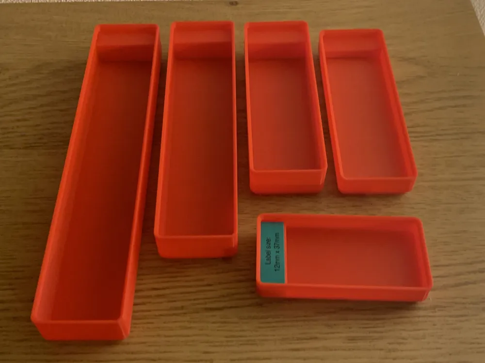 Gridfinity trays with and w/ out label tabs by 3Dthing MakerWorld ...