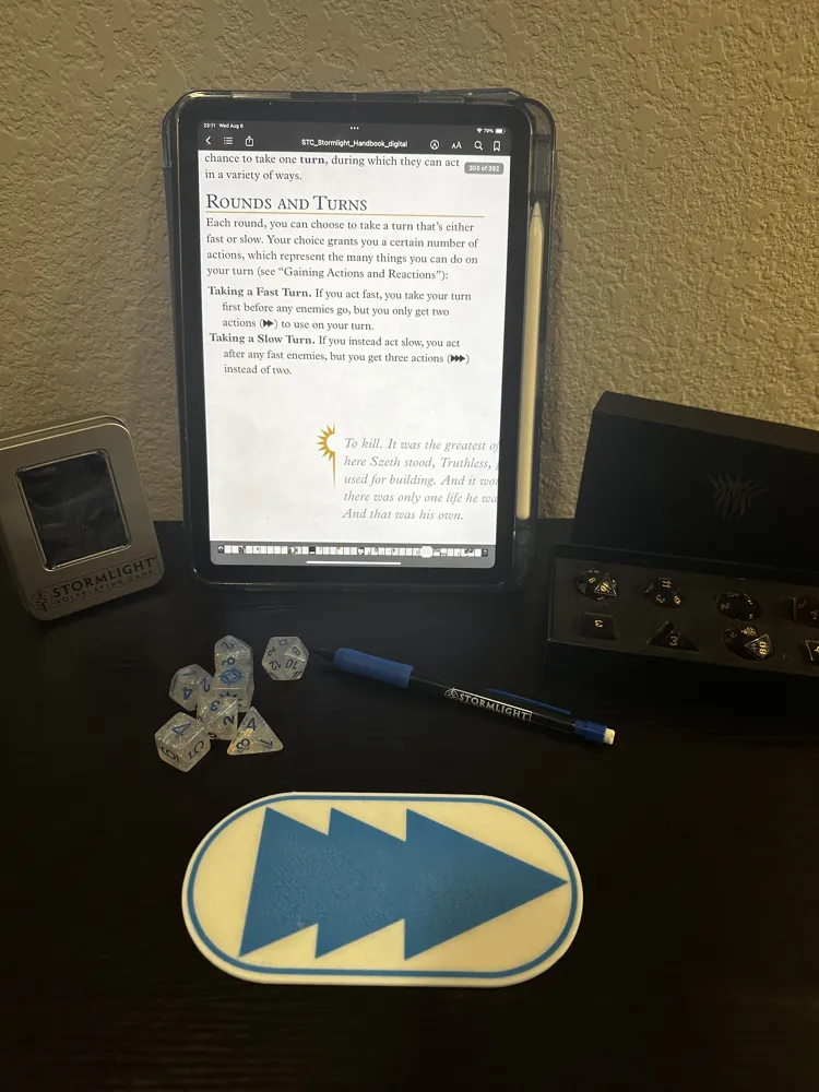 Cosmere RPG Double Sided Turn Token by daaaaale MakerWorld: Download ...