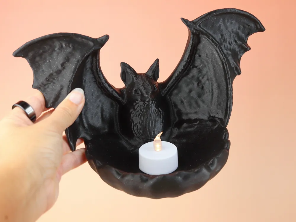 Gothic Bat Bowl - Free 3D Print Model - MakerWorld
