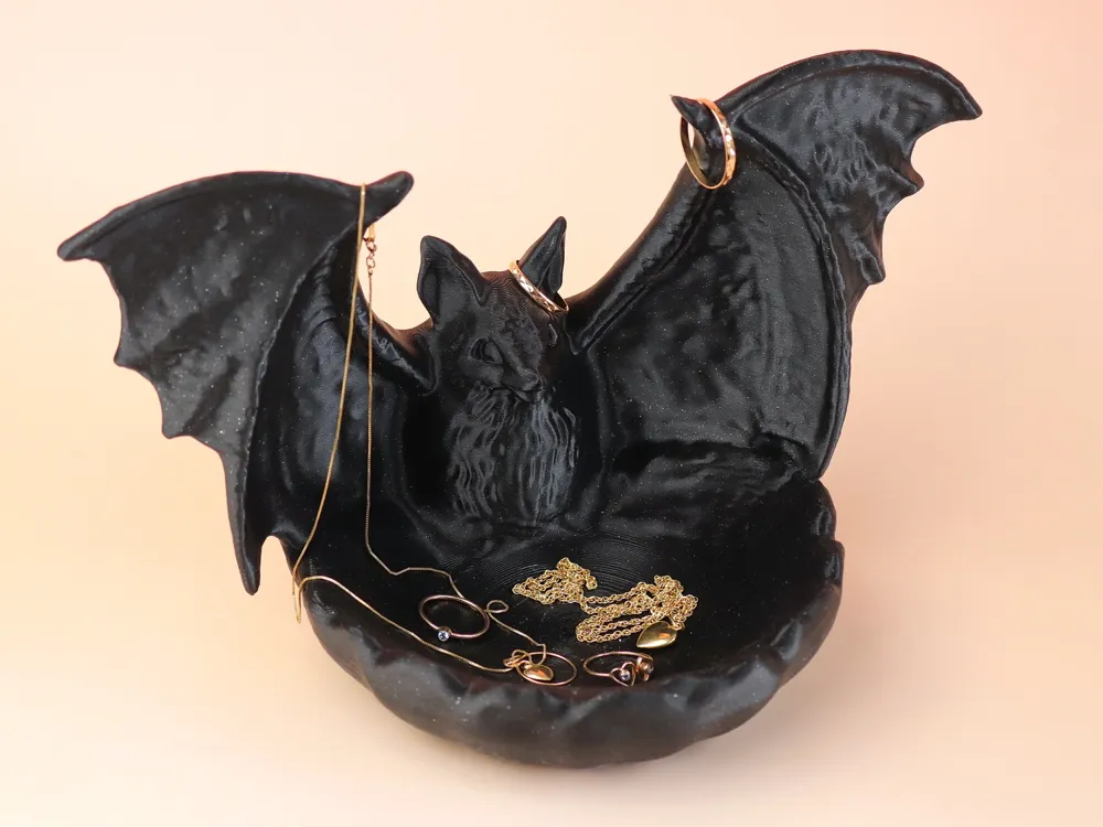 Gothic Bat Bowl - Free 3D Print Model - MakerWorld