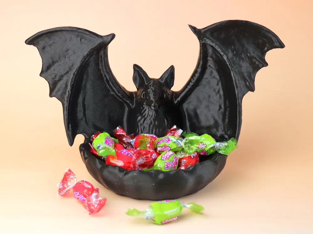 Gothic Bat Bowl - Free 3D Print Model - MakerWorld