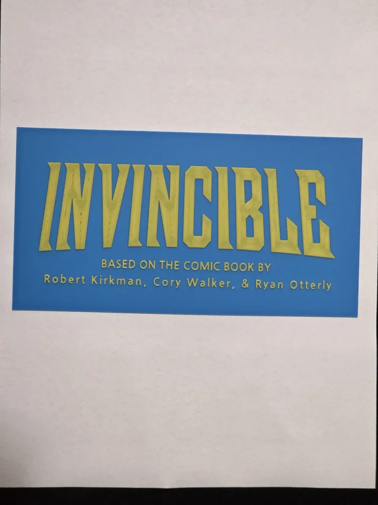 Invicible - Title card (AMS and non-AMS) by Kirzon - MakerWorld