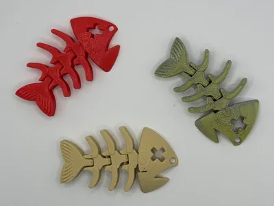 Fish On Keychain by clpontius MakerWorld: Download Free 3D Models