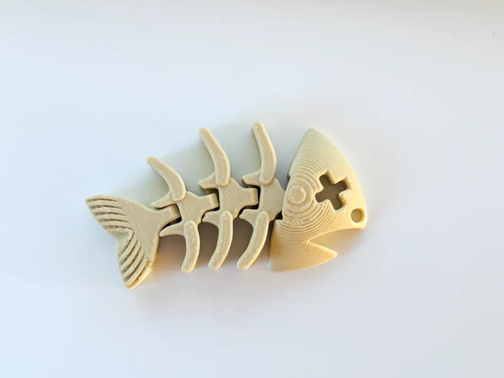 Fish bone Keychain by SamActivity MakerWorld: Download Free 3D Models