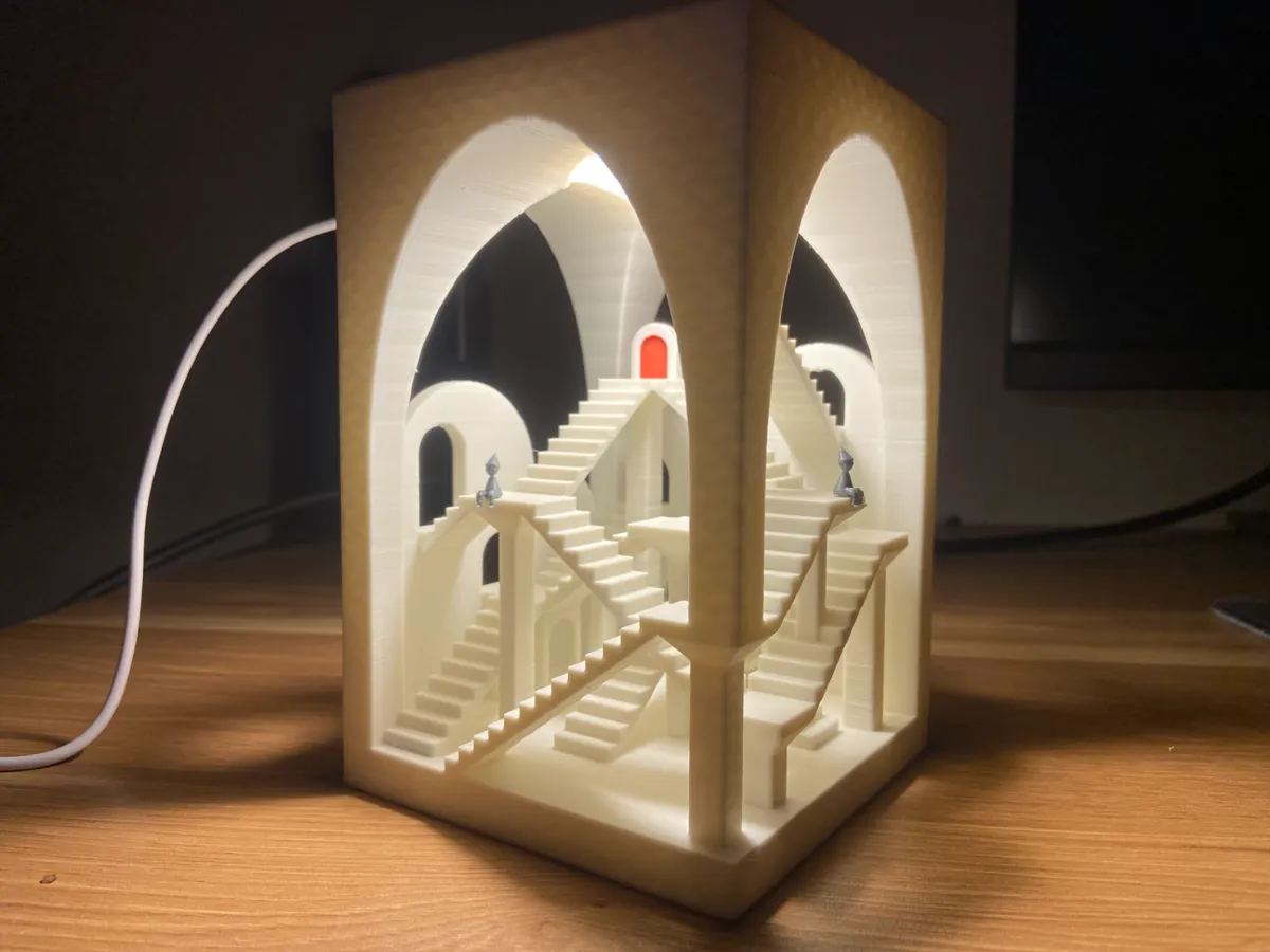 Diorama Abstract Lamp – Book Nook (LED Lamp 001) - Free 3D Print Model ...
