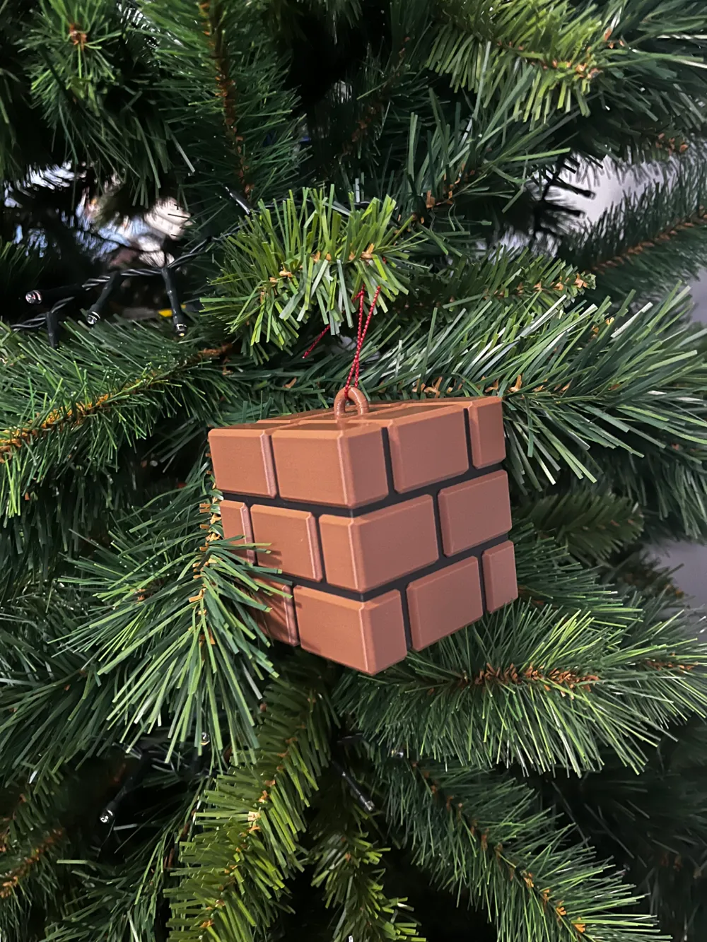 Super Mario brick block Christmas tree decoration by mercuri.alessandro ...