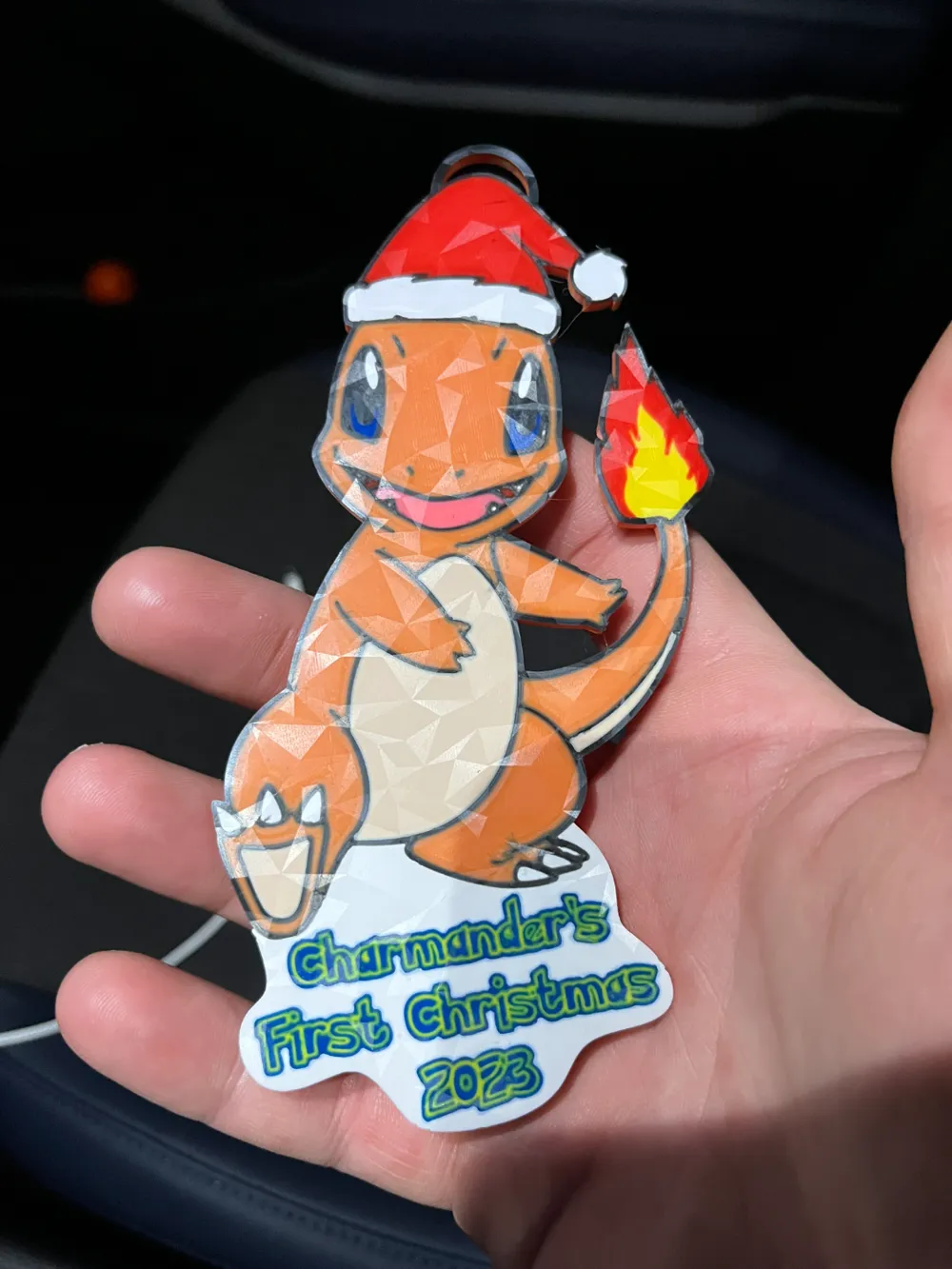 Charmander's First Christmas ornament by thingspatprinted - MakerWorld