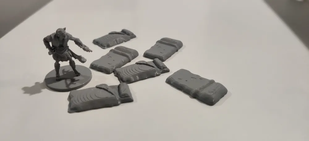 DND Bedroll Scatter Terrain - 28mm Remixed by nycsteve2k - MakerWorld