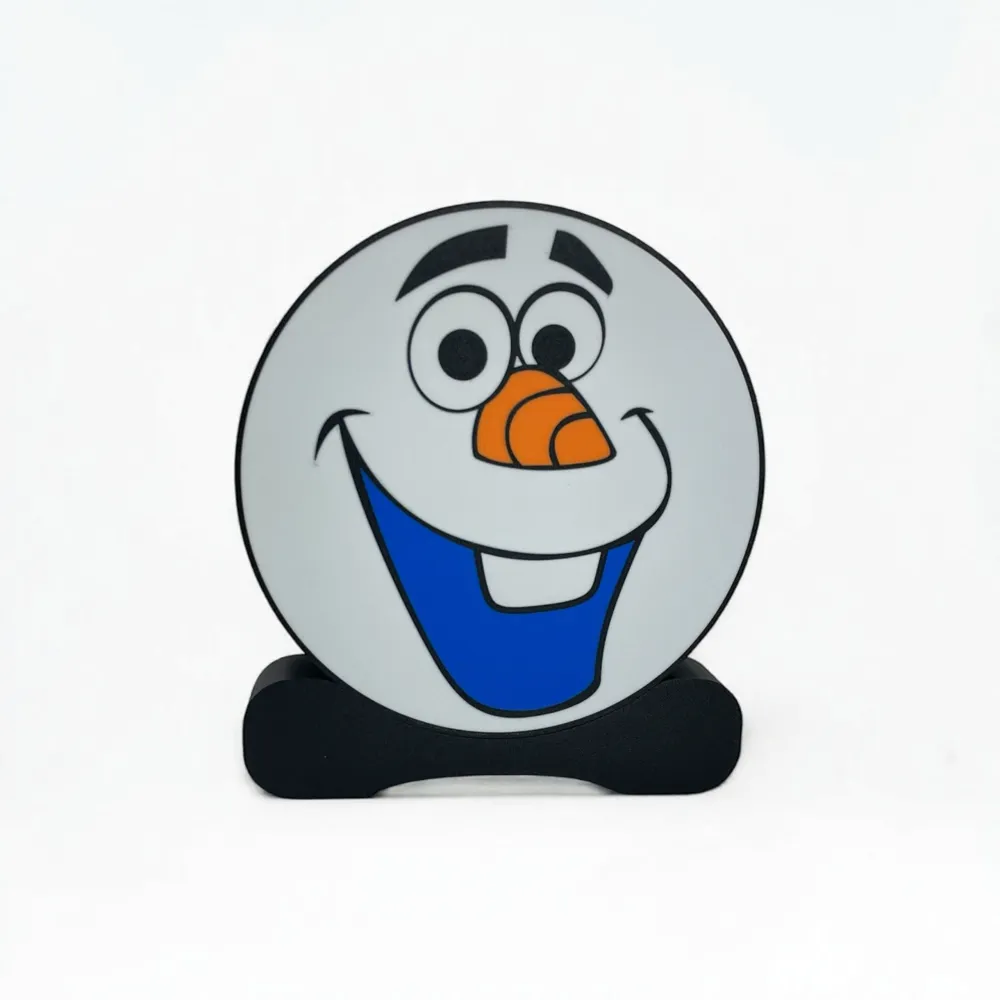 Front-DIY-Lightbox V2.0 Olaf Frozen (nur Motiv) by 3D-DIY MakerWorld ...