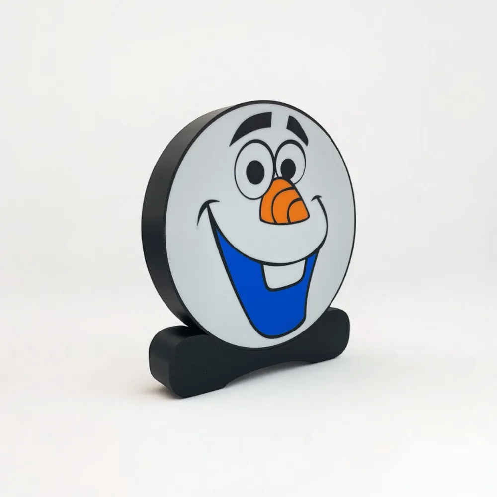 Front-DIY-Lightbox V2.0 Olaf Frozen (nur Motiv) by 3D-DIY MakerWorld ...