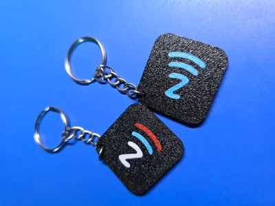 Social NFC keychain by DotCom Artwork MakerWorld: Download Free 3D Models
