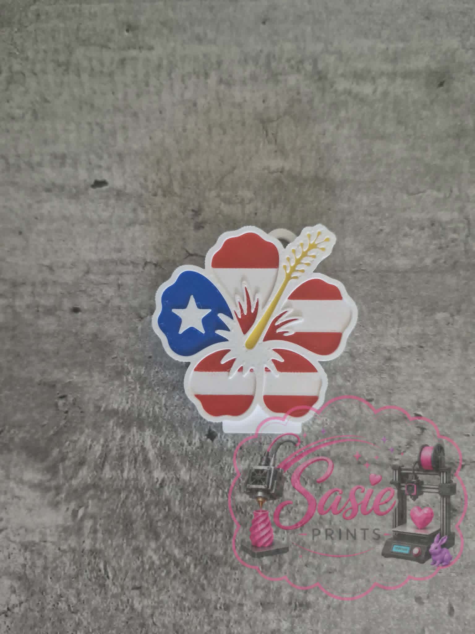 Hibiscus Flower Puerto Rico Can Tab Opener - Free 3D Print Model ...