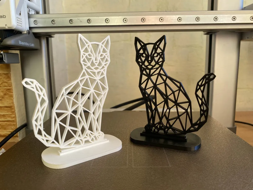 Low Poly Cat Decoration - Free 3D Print Model - MakerWorld
