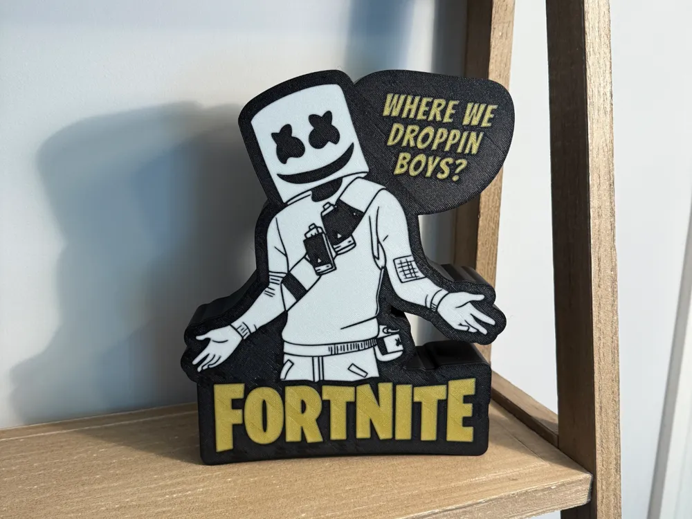 Fortnite Marshmello LED Light Box by Scott Burton MakerWorld: Download ...