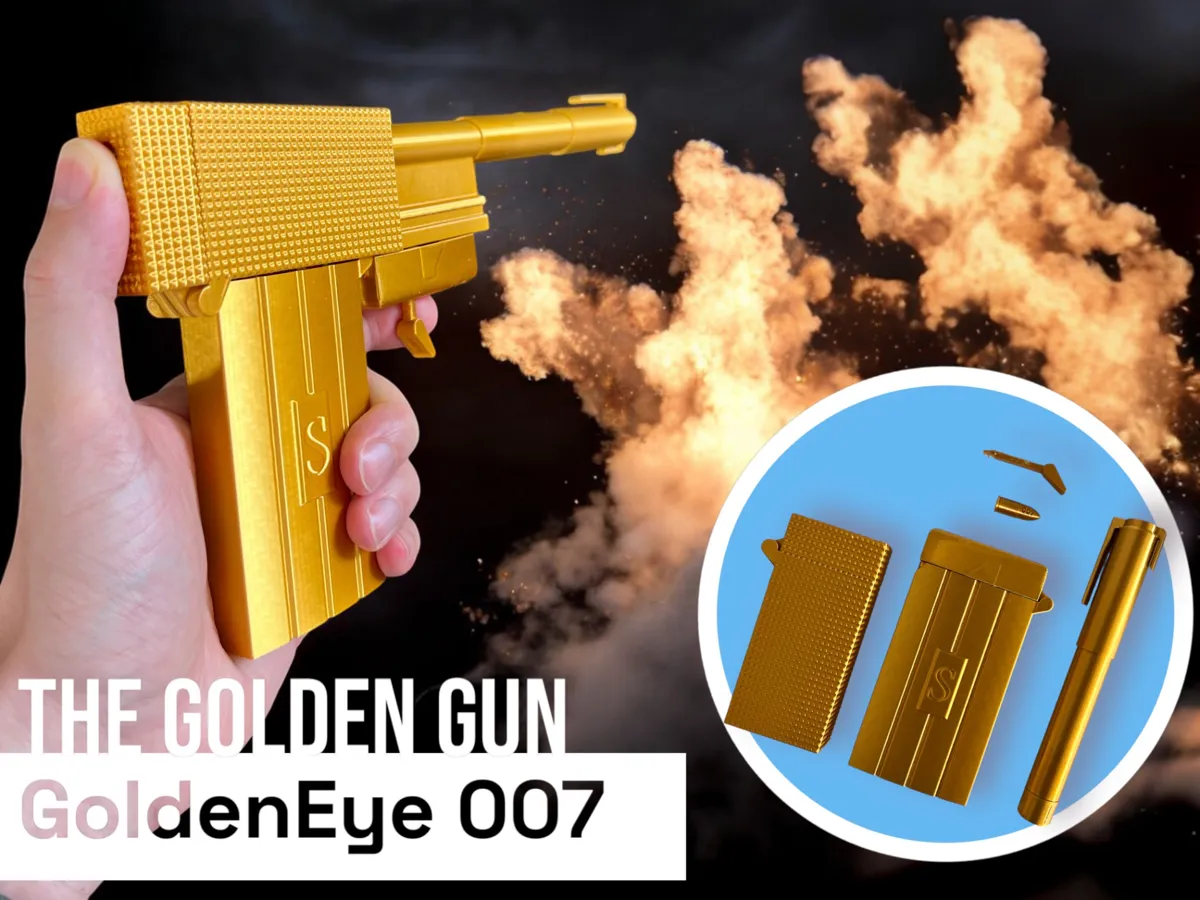The Golden Gun: GoldenEye 007 - Includes Stand - Free 3D Print Model ...