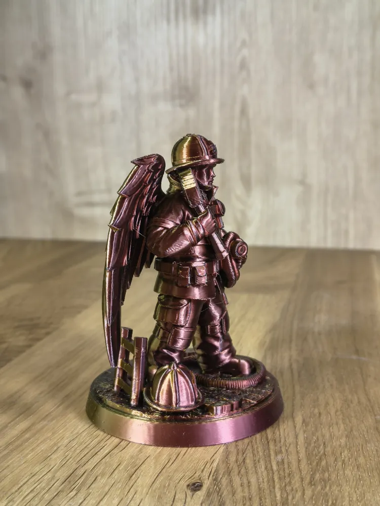 Fallen Firefighter Angel Statue – AI Generated - Free 3D Print Model ...