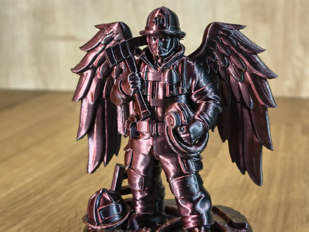 Fallen Firefighter Angel Statue – AI Generated - Free 3D Print Model ...