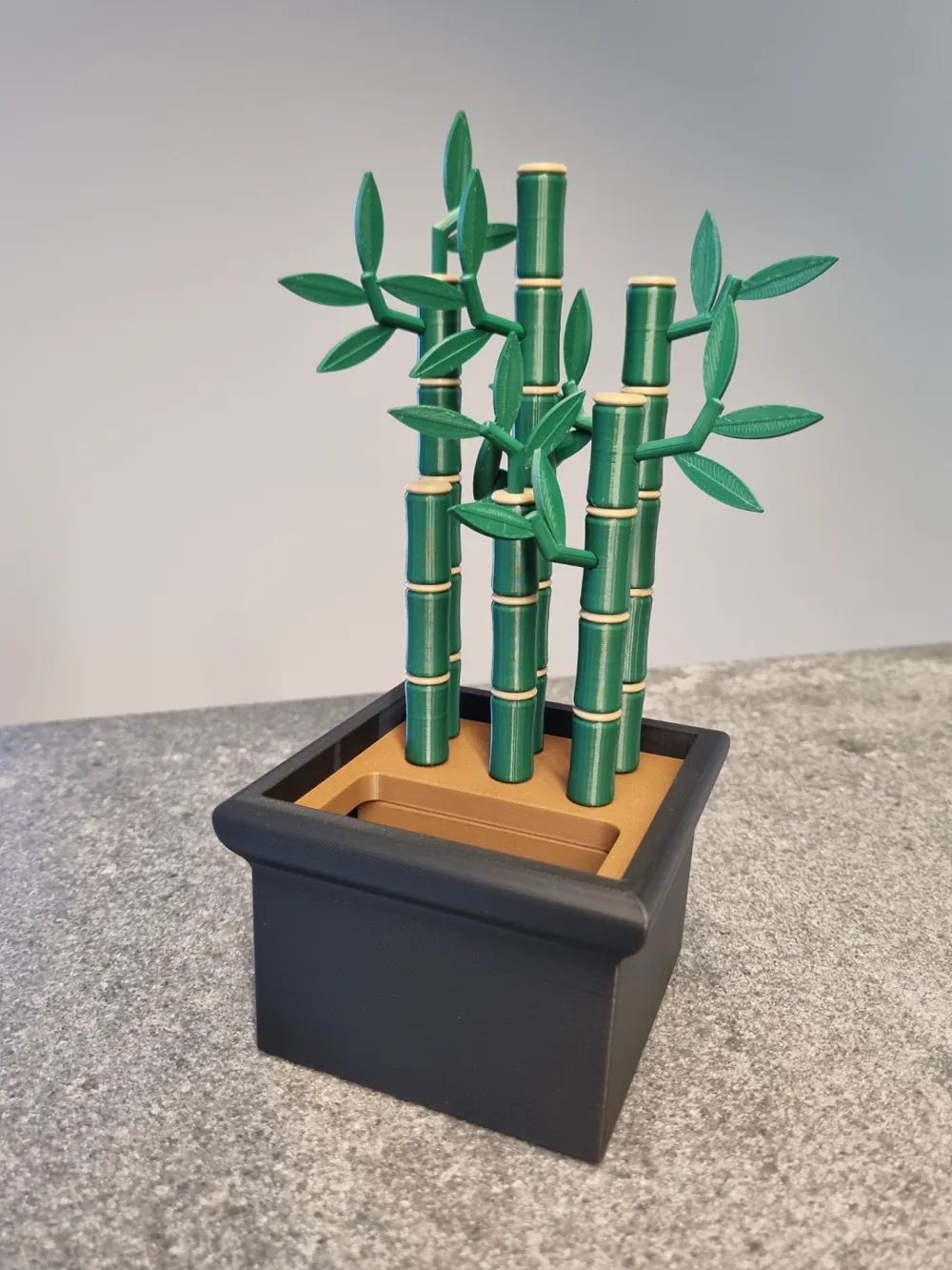 Modular Bamboo with Square Pot - Pen Holder by Arniel86 MakerWorld ...