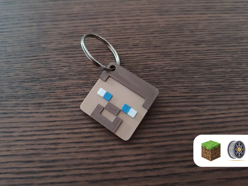 Steve | Serie de llaveros de Minecraft por Mike.stl MakerWorld ...