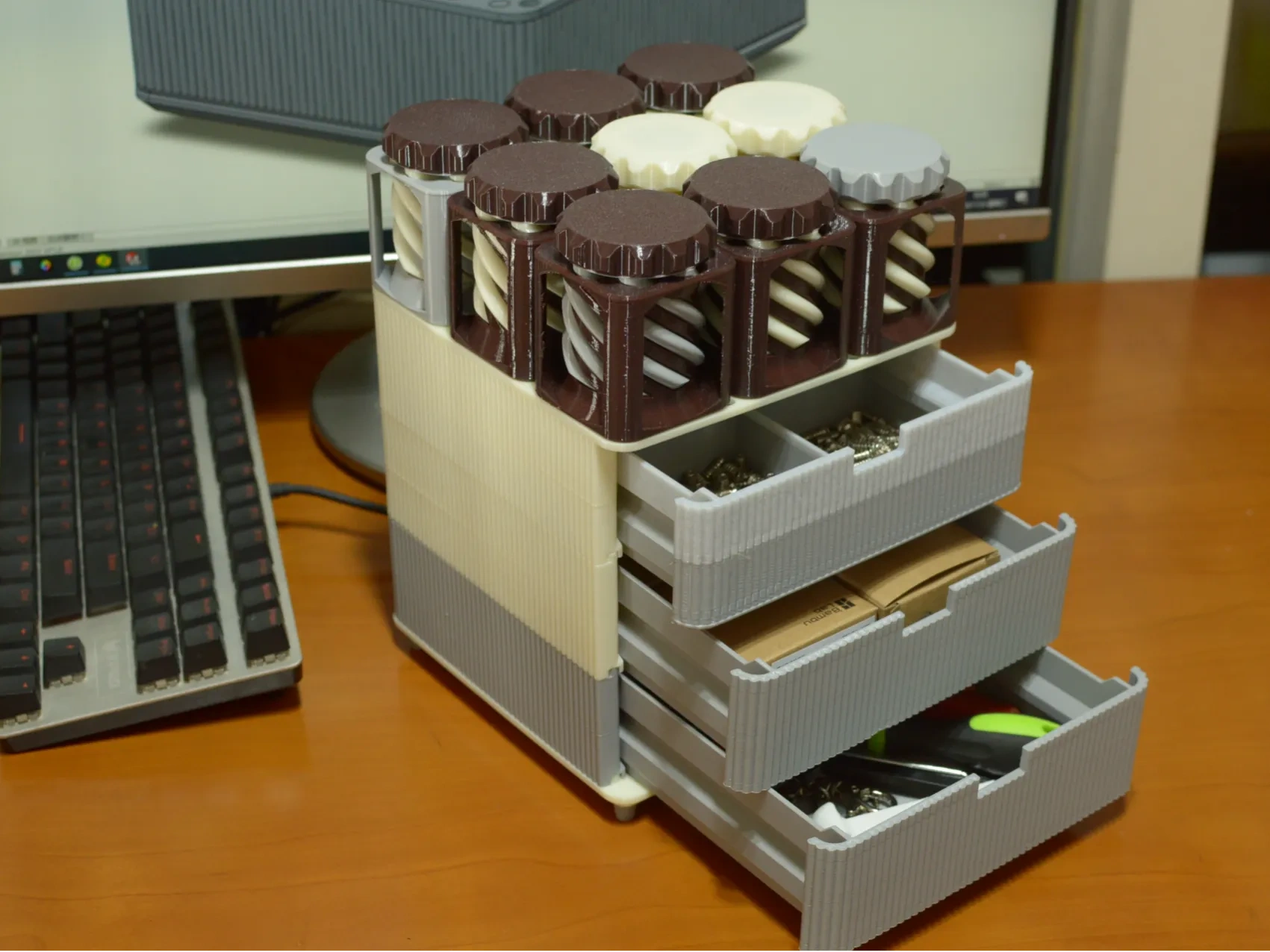 Stackable Desktop Storage Box (for A1 mini) by WanWanDumDum - MakerWorld