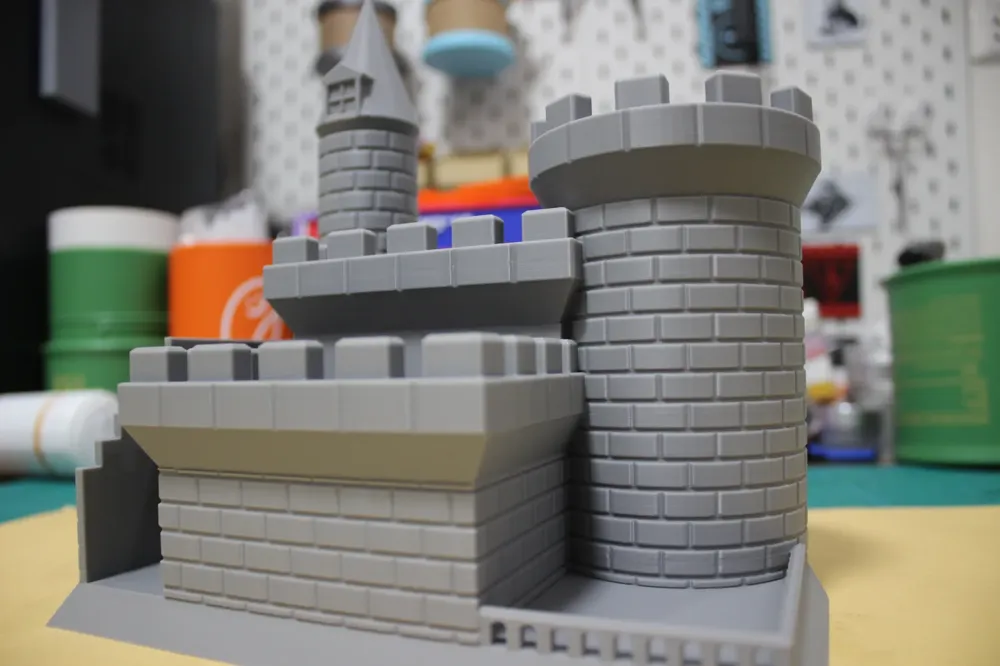 Dual-Mode Castle: Medieval-Style 3D Printed Desktop Organizer - Night ...