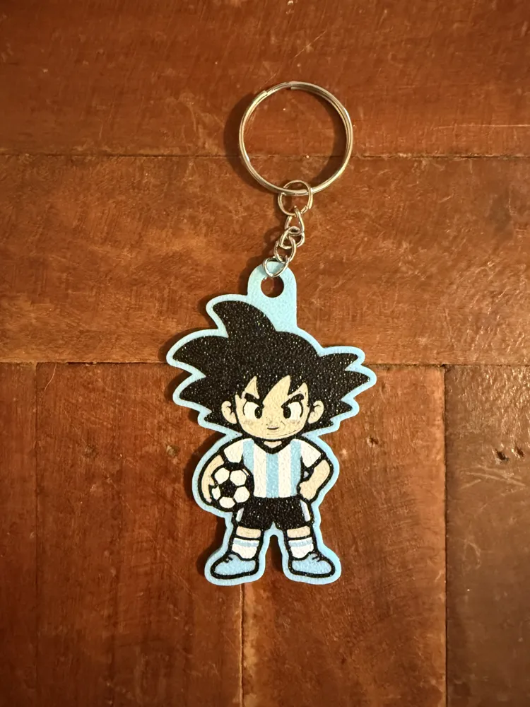 Goku Fan Art Soccer Keychain – Classic Pose - Free 3D Print Model ...