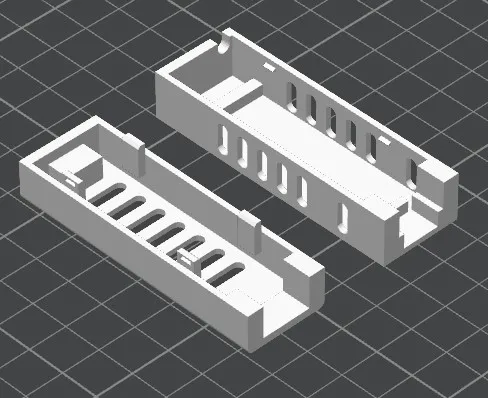 Dual USB A power hub case for AMS port - Free 3D Print Model - MakerWorld